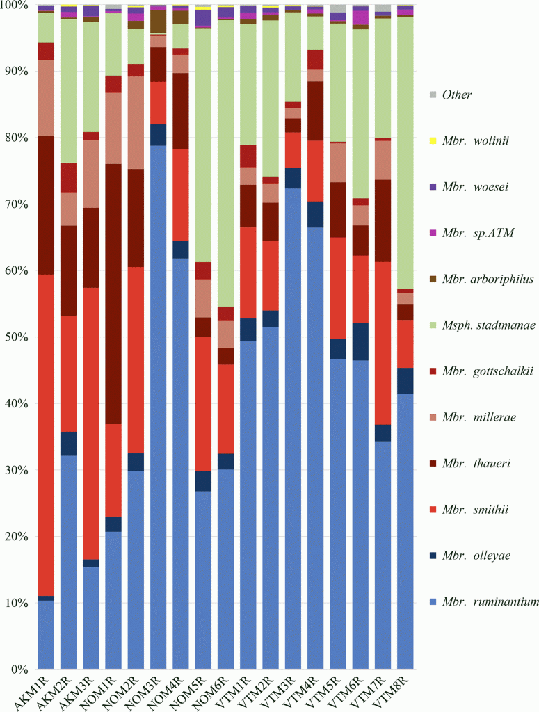 High-throughput DNA sequencing of the moose rumen from different ...